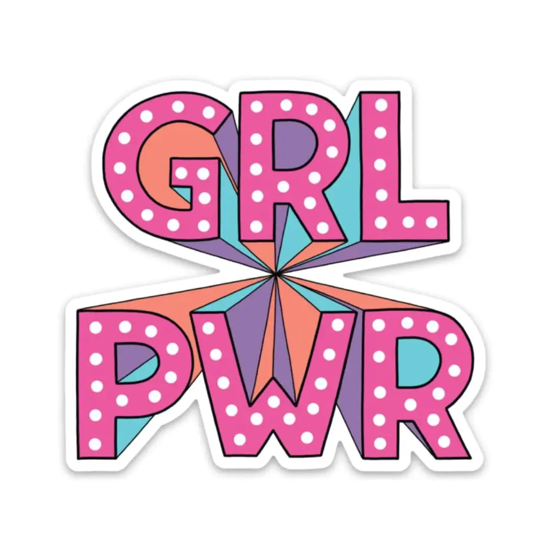 GRL PWR Sticker -Girl Power Sticker Collection – Livvy Mae Boutique